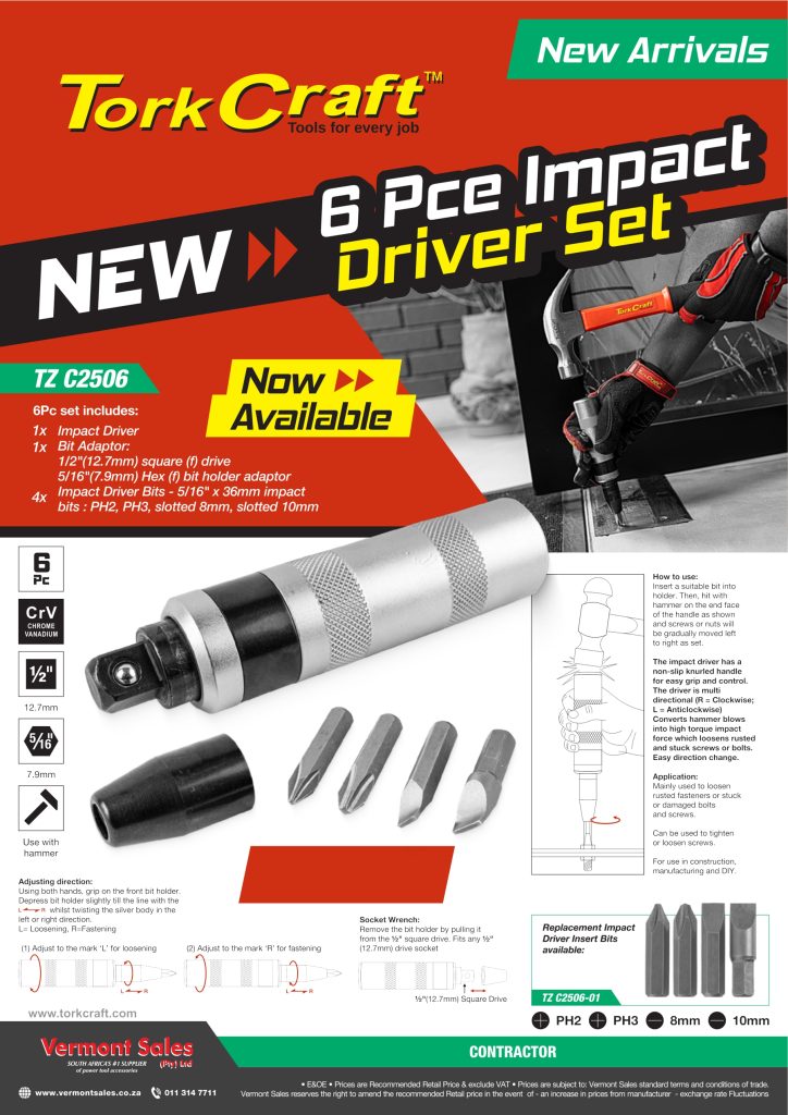 Tork Craft impact driver kit | Tork Craft motorcycle tools | Bike tools