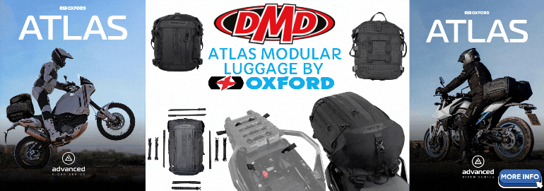 Atlas modular luggage by Oxford | Universal luggage for motorbikes